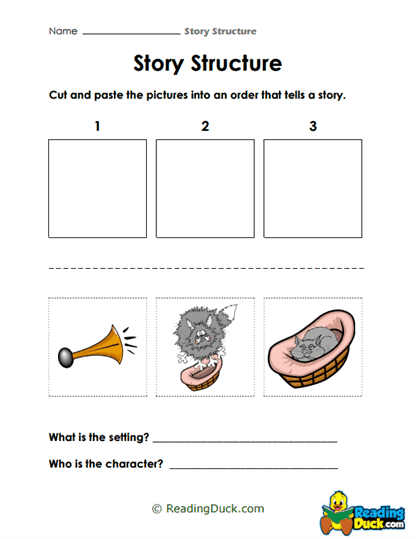 Story Structure Worksheets | Reading Skills | Reading Duck.com