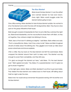 Bl- Blends Reading Passages Worksheets | Reading Duck.com