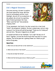 Grade 3 Reading Comprehension Worksheets | Reading Duck.com