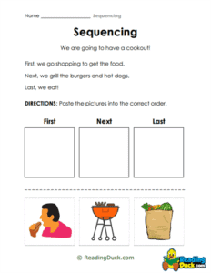 Sequencing Worksheets | Reading Skills | Reading Duck.com