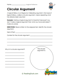 Logical Fallacies Worksheets