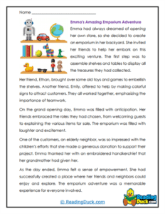 Prefix Reading Passages Worksheets | Reading Duck.com