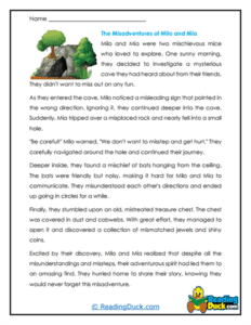 Prefix Reading Passages Worksheets | Reading Duck.com