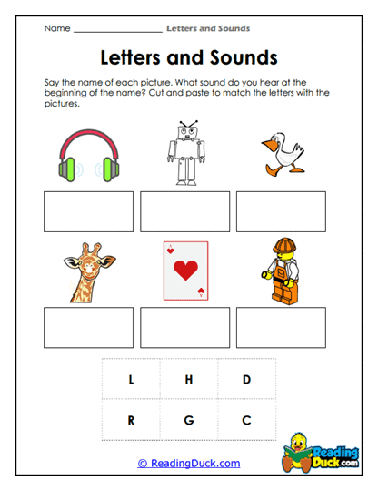 Letters and Sounds Worksheets | Phonics Skills | Reading Duck.com
