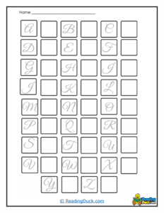 Calligraphy Worksheets | Handwriting Series | Reading Duck.com