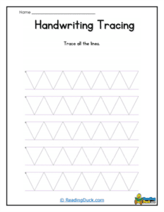 Tracing Patterns Worksheets | Handwriting Series | Reading Duck.com