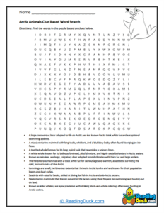 Animals Word Search Worksheets