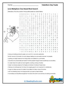 Valentine's Day Word Searches