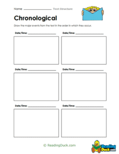 Text Structure Worksheets | Reading Skills | Reading Duck.com