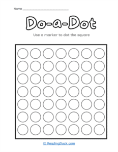 Dot Marker Printables | Fine Motor Series | Reading Duck.com
