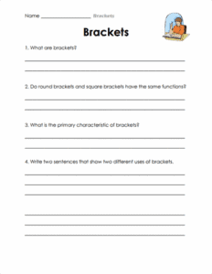 Parentheses Worksheets | Reading Duck.com