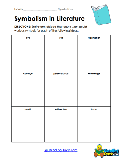 Symbolism Worksheets | Language Arts Skills | Reading Duck.com