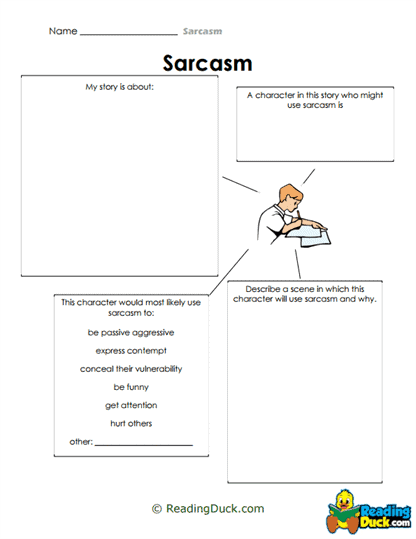 Sarcasm Worksheets | Literary Devices | Reading Duck.com