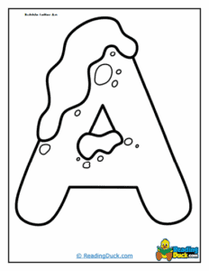 Bubble Letter Worksheets