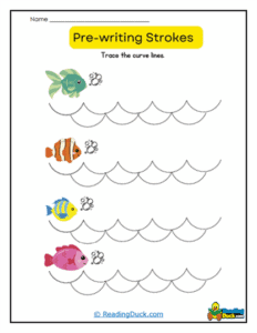 Prewriting Strokes Worksheets