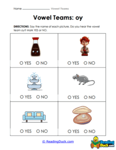 Vowel Teams Worksheets | Phonics Skills | Reading Duck.com