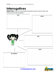 Interrogative Worksheets | Grammar Skills | Reading Duck.com