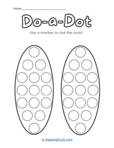 Dot Marker Printables | Fine Motor Series | Reading Duck.com