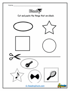 Color Black Worksheets | Reading Duck.com