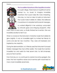 Prefix Reading Passages Worksheets | Reading Duck.com