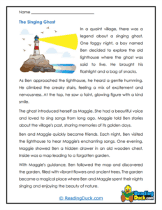 Silent Letter Reading Passages Worksheets | Reading Duck.com