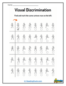 Visual Discrimination Worksheets