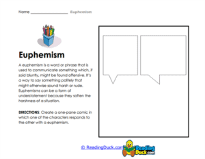 Euphemism Worksheets
