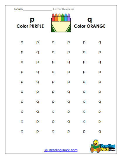 Letter Reversal Worksheets | Phonics Skills | Reading Duck.com