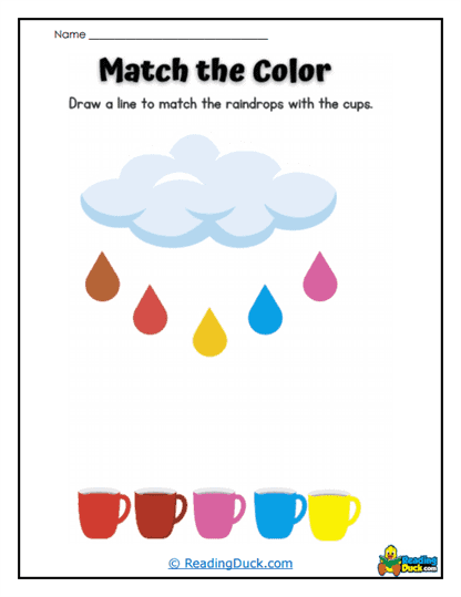 Learning Colors Worksheets | Reading Duck.com