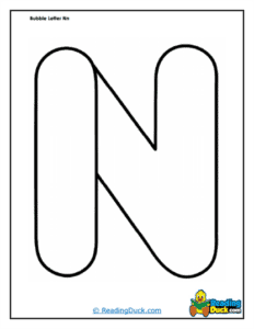 Bubble Letter Worksheets