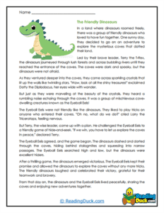 ey Reading Passages Worksheets | Vowel Teams | Reading Duck.com