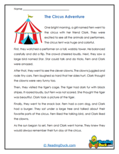 R-Controlled Vowel Reading Passages Worksheets