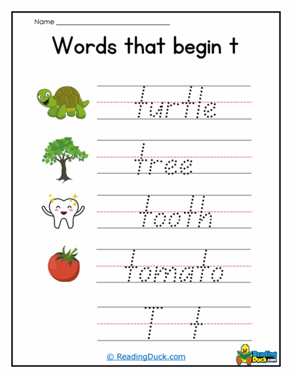 Block Letter Worksheets | Handwriting Series | Reading Duck.com