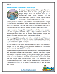 Dge Digraph Reading Passages Worksheets | Reading Duck.com