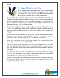 Bl- Blends Reading Passages Worksheets | Reading Duck.com