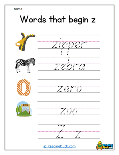 Block Letter Worksheets | Handwriting Series | Reading Duck.com