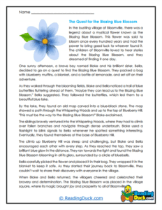 Bl- Blends Reading Passages Worksheets | Reading Duck.com