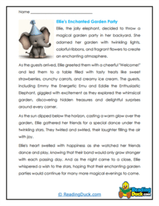 Long E Reading Passages Worksheets | Reading Duck.com