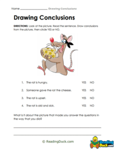 Drawing Conclusions Worksheets | Reading Duck.com