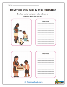 What Do You See Worksheets | Reading Duck.com