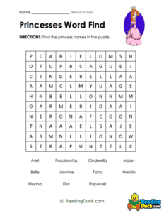 Word Find Worksheets | Vocabulary Series | Reading Duck.com