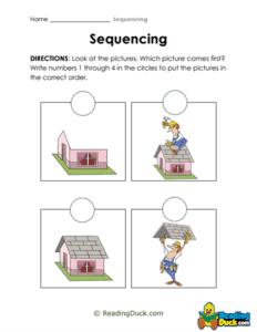 Sequencing Worksheets | Reading Skills | Reading Duck.com