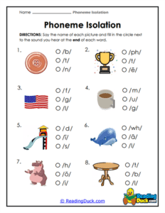Phonics Worksheets | Pre-Reading Series | Reading Duck.com