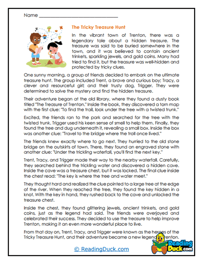 Tr- Blends Reading Passages Worksheets | Reading Duck.com