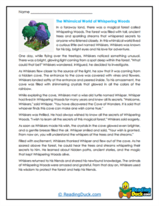 Wh Digraph Reading Passages Worksheets | Reading Duck.com
