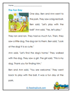 Pre-Primer Sight Word Reading Passages Worksheets | Reading Duck.com