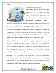-able Suffix Reading Passages Worksheets | Reading Duck.com