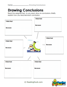 Drawing Conclusions Worksheets | Reading Duck.com