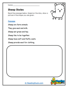 Draw What You Read Worksheets | Fine Motor Series | Reading Duck.com