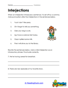 Punctuation Worksheets | Rules and Uses | Reading Duck.com